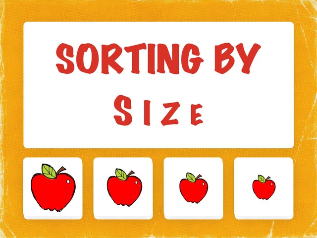 Sorting By Size | Math Games | TinyTap