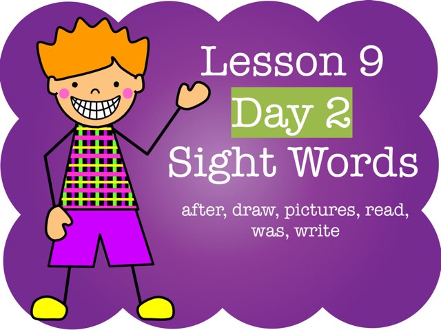 Lesson 9 - Day 2 Sight Words Free Activities online for kids in ...