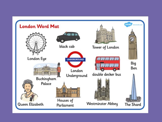 London Landmarks Word Match Free Games online for kids in Pre-K by ...