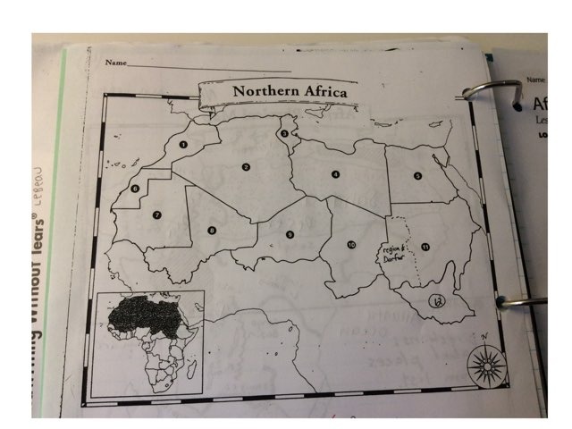 Northern Africa + Africa Physical Map Free Games online for kids in ...