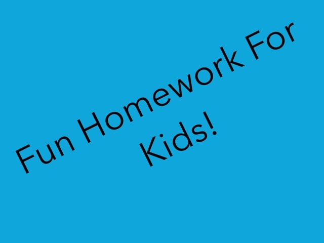 Fun Homework For Ages 3-6 Free Games | Activities | Puzzles | Online ...
