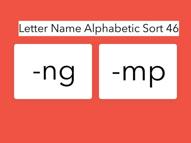 Letter Name Alphabetic Sort 46 Free Games online for kids in Nursery by ...