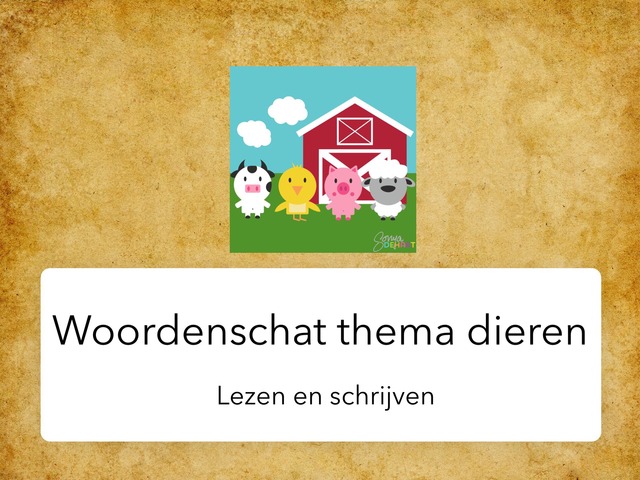 Woordenschat Thema Dieren Lezen En Schrijven Gratis online spellen voor kinderen in groep 4 door ...
