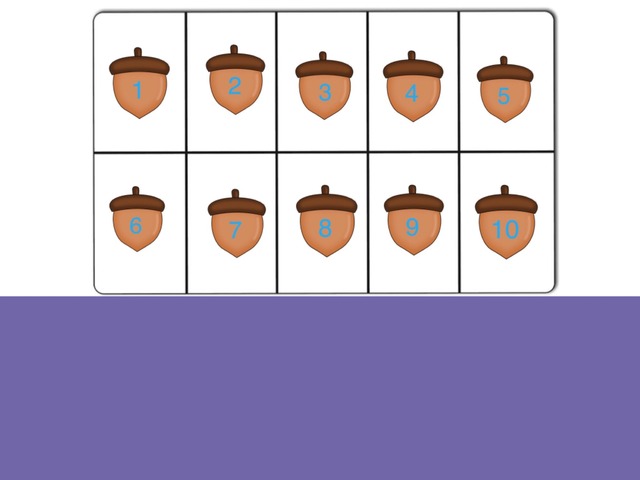 Count Acorns Free Games online for kids in Nursery by Aimee Cummins