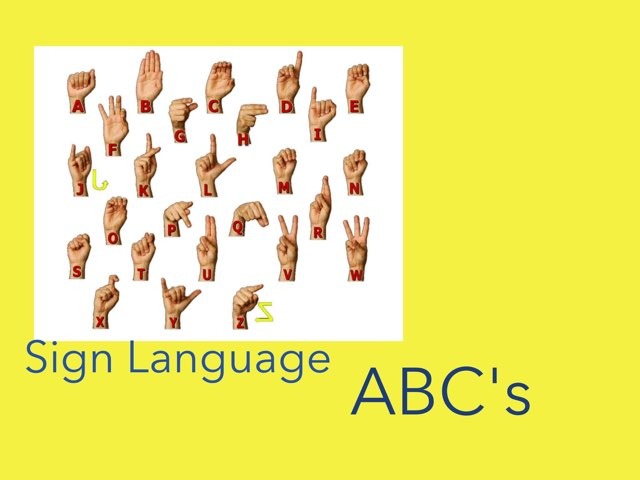 Sign Language - ABC's Free Games online for kids in Pre-K by Carol Smith