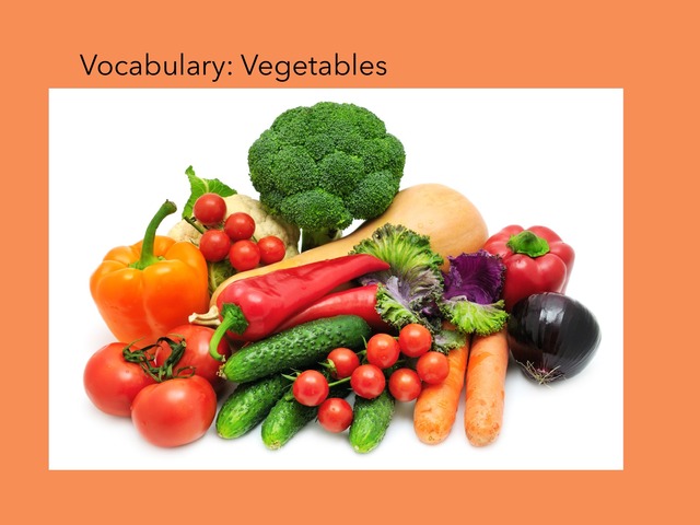 Vocabulary: Vegetables Free Activities online for kids in Kindergarten ...
