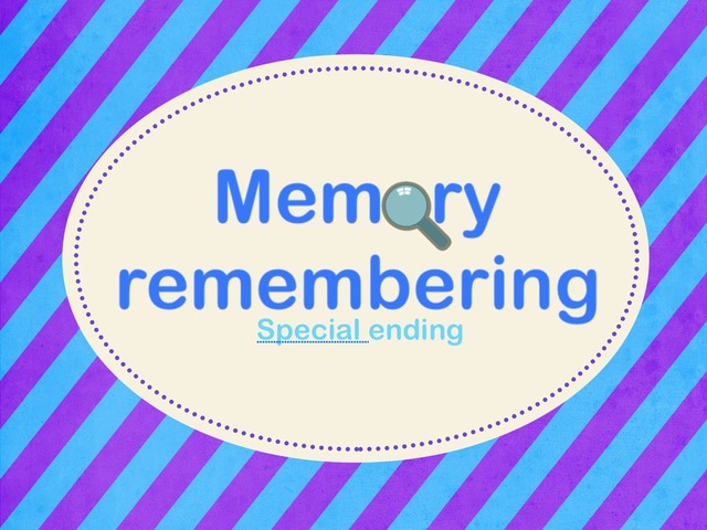Memory remembering Free Activities online for kids in 3rd grade by Zoe Ice