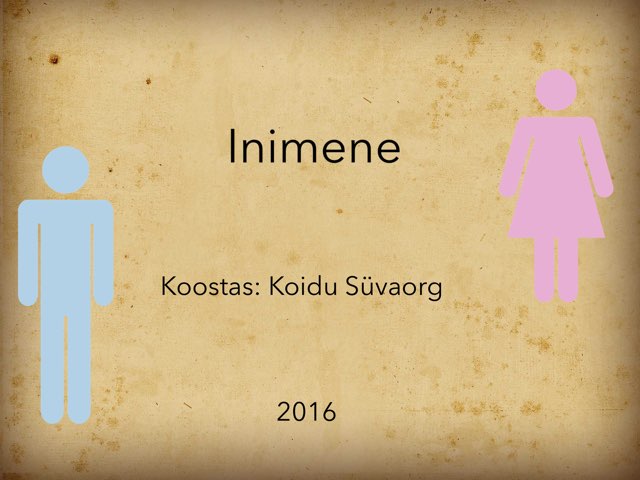 Inimene Free Activities online for kids in 2nd grade by Koidu Süvaorg
