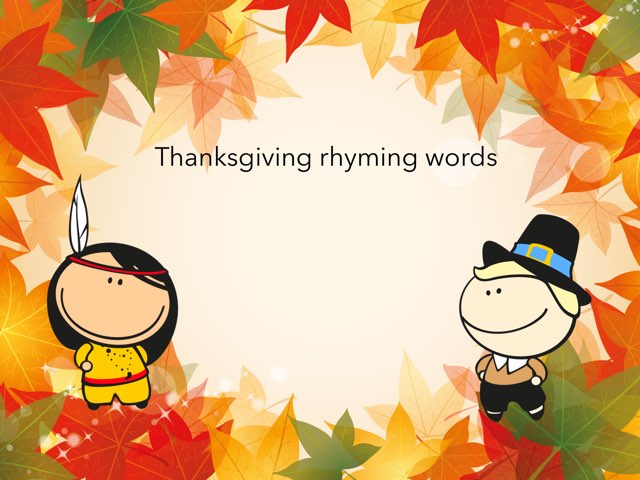 Thanksgiving Rhyming Words Free Activities online for kids in ...