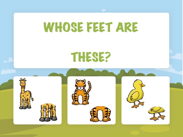 Whose Feet Are These? | Math Games | TinyTap