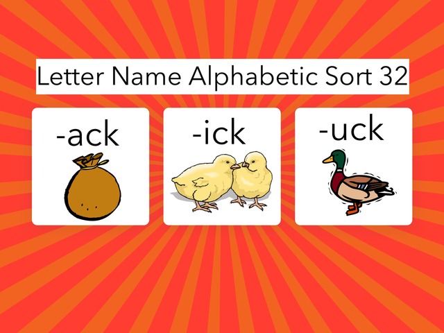 Letter Name Alphabetic Sort 32 Free Games online for kids in Nursery by ...