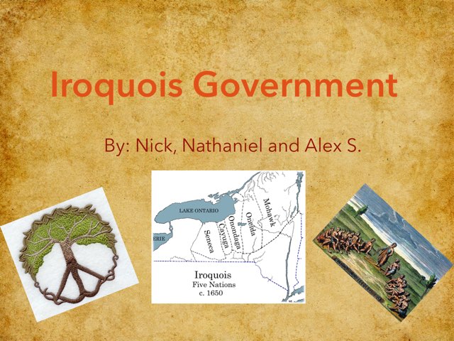 4S Iroquois Government Free Games online for kids in Nursery by er lib4