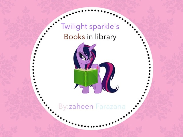 Twilight Sparkle's Books In Library Free Games online for kids in ...