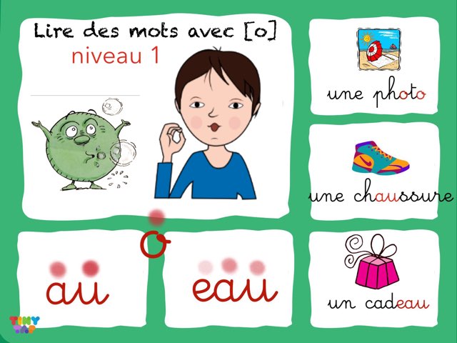 o au eau Niveau 1 Free Activities online for kids in 1st grade by Marie S