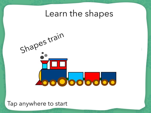 Shapes Train Free Activities online for kids in Kindergarten by Norah