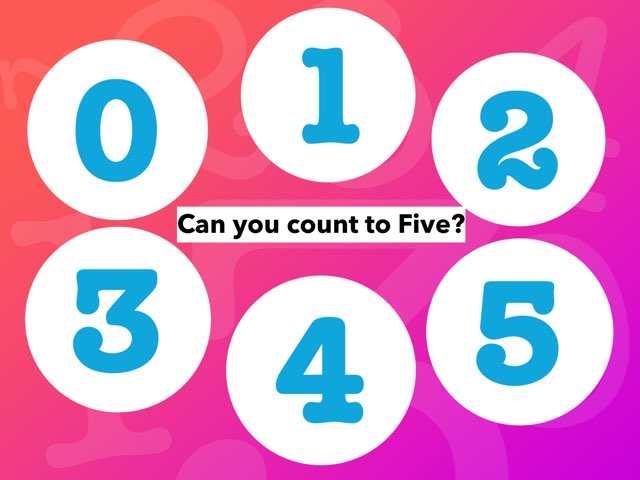 Count to five Free Games online for kids in Nursery by Konstantin Atanasov