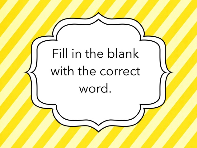 Fill In The Blank Free Activities online for kids in Kindergarten by ...