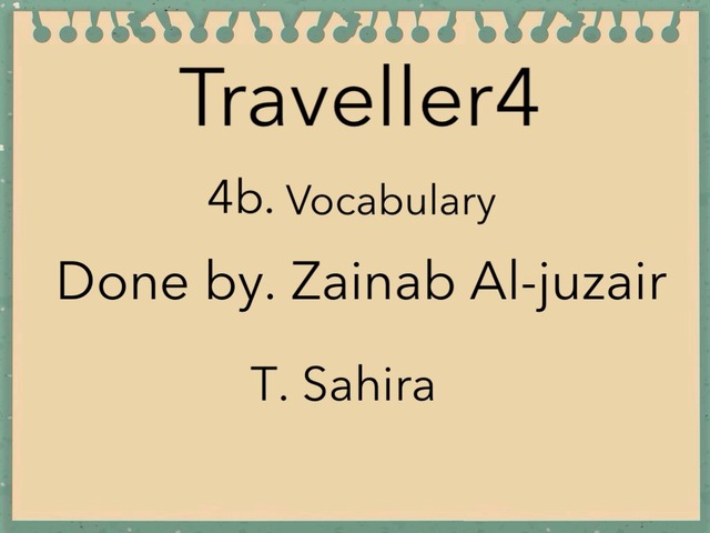 Vocabulary Free Activities online for kids in 8th grade by Zainab Aljuzair