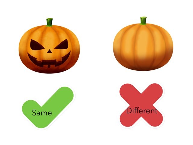 Halloween Same Or Different Free Games online for kids in Pre-K by ...