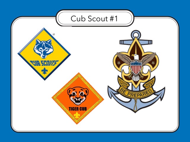 Cub Scout #1 Free Activities online for kids in 1st grade by Carol Smith
