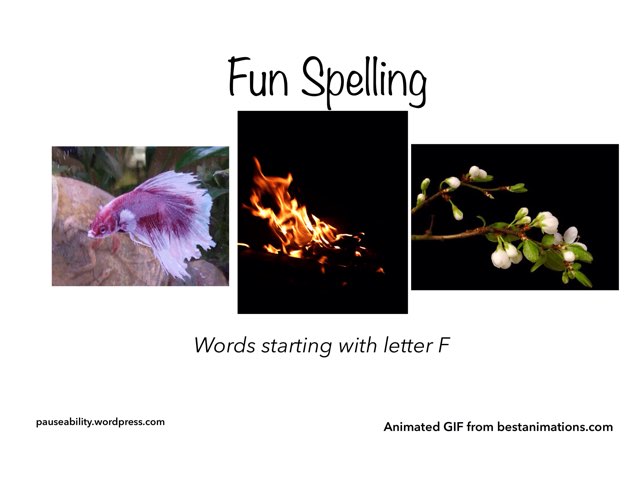Fun Spelling - Letter F | Online Games | Language Studies (Native ...