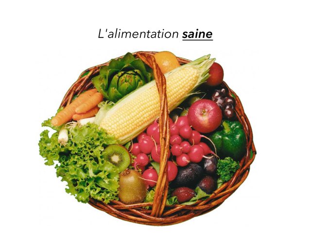 L'alimentation saine Free Games online for kids in Pre-K by Martine ...