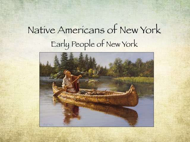 Native Americans Of New York - Early People Free Activities online for ...