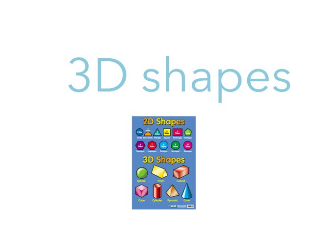 3D SHAPES Free Activities online for kids in 5th grade by Krystal Wiggins