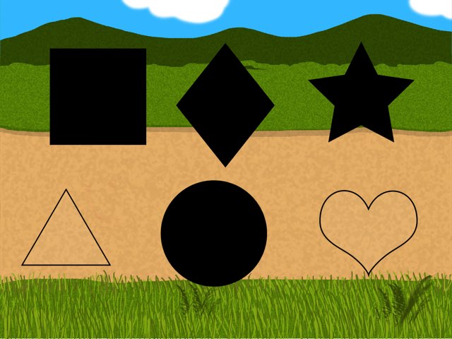 Identifying shapes Free Games online for kids in Nursery by Traci Wall