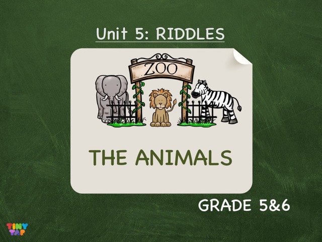 Unit 5: Animals - Riddles Free Activities online for kids in 5th grade ...