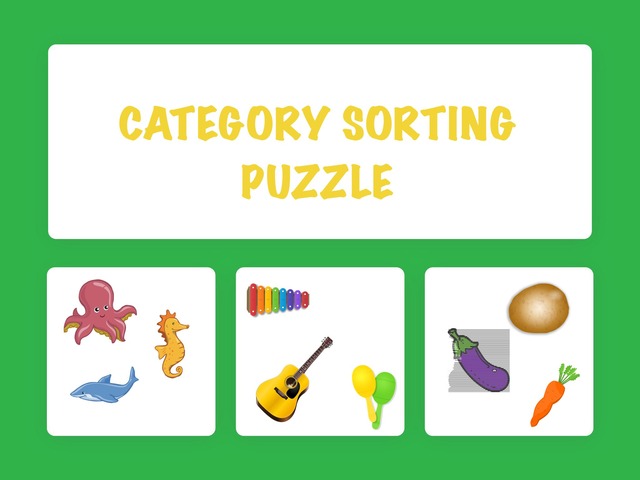 Category Sorting Puzzle | Math Games | TinyTap