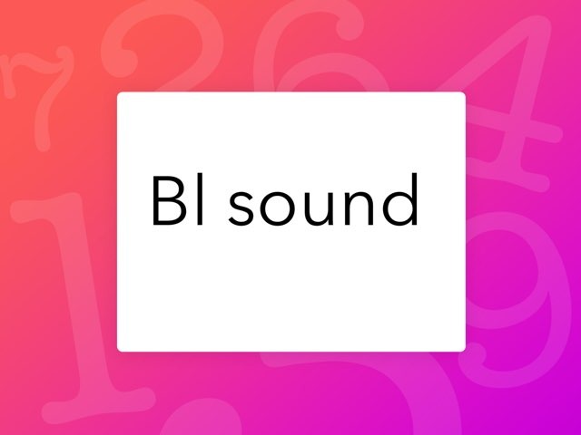 Game 455: Bl sound Free Games online for kids in Nursery by Aida Ali