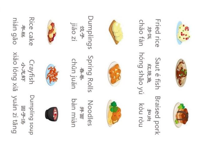 Chinese Food Free Games online for kids in Pre-K by Wenqin Zhuang