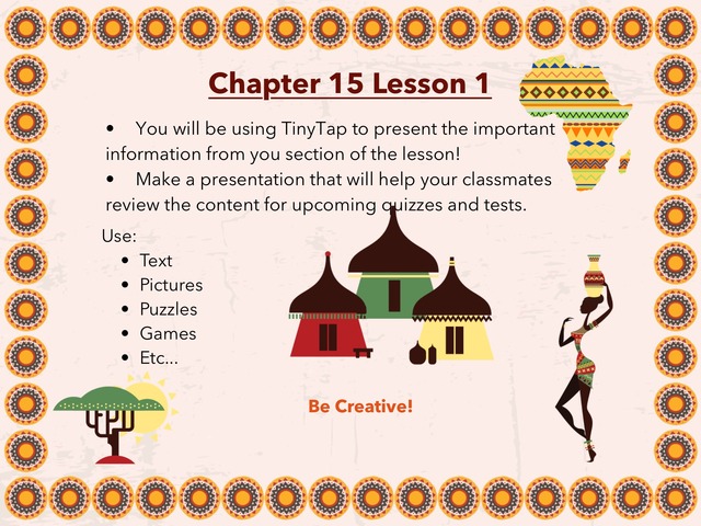 African Society And Culture Mini Project Free Activities online for ...