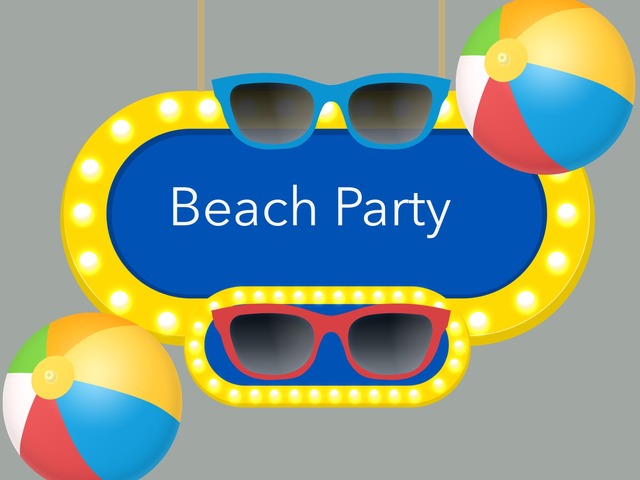 Beach party Free Games online for kids in Nursery by Sharon Allen