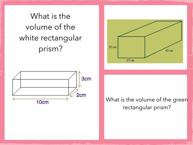 Volume Free Activities online for kids in 7th grade by Kayla Donahue