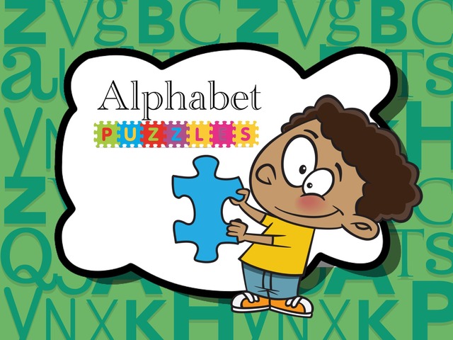 Alphabet Puzzles Free Games online for kids in Pre-K by Ellen Weber