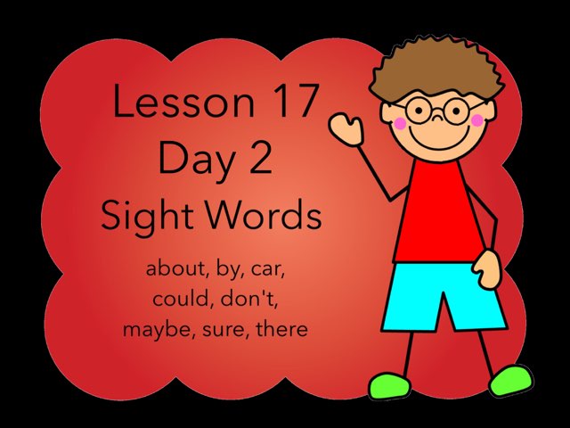 Lesson 17 Sight Words Day 2 Free Activities online for kids in 1st ...