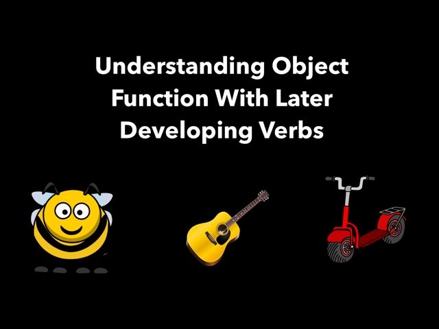 Object Function With Later Developing Verbs Free Games | Activities ...