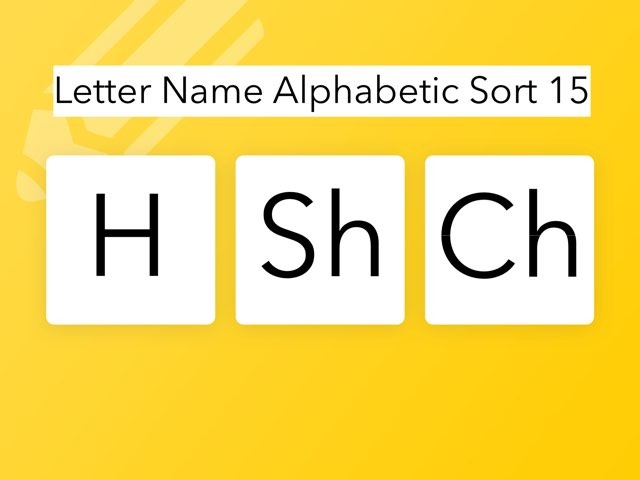 Letter Name Alphabetic Sort 15 Free Games online for kids in Nursery by ...