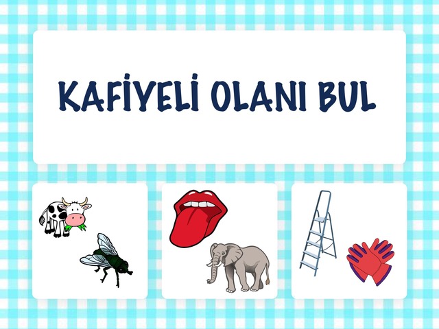 Kafiyeli Olanı Bul Free Activities online for kids in Kindergarten by ...