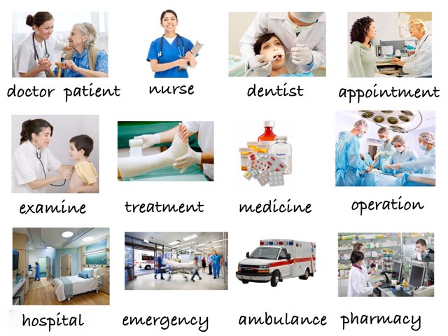 Health Vocabulary Free Activities online for kids in 1st grade by Eva Jay