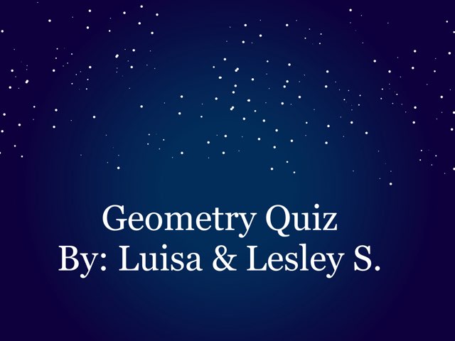 Geometry Quiz Free Games online for kids in Nursery by Luisa Gil