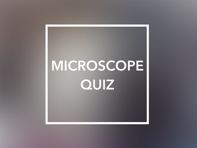 Microscope Quiz Free Games online for kids in Nursery by Miranda Maingot