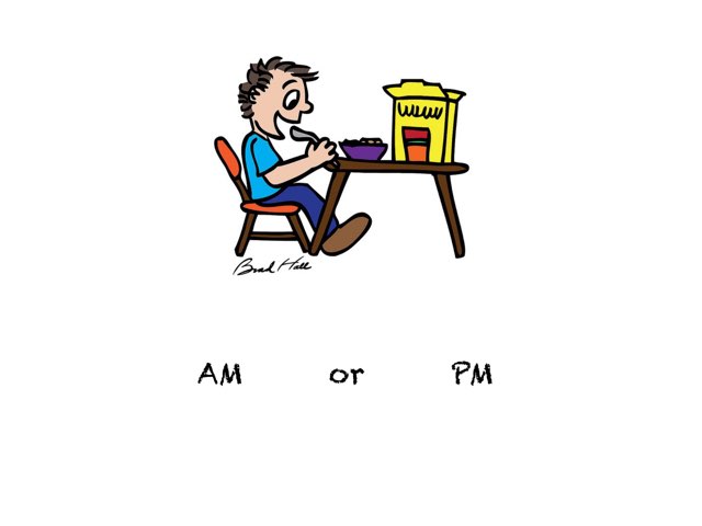 AM or PM? Free Activities online for kids in 1st grade by Daniel Wagner