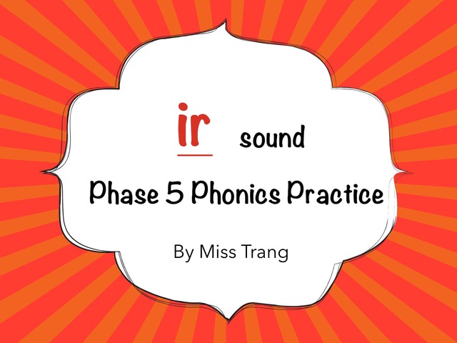 ir sound Practice Free Activities online for kids in 1st grade by Trang ...