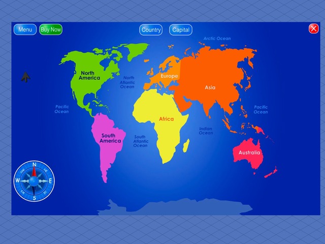 Continents Free Games online for kids in Nursery by Anita Kishore