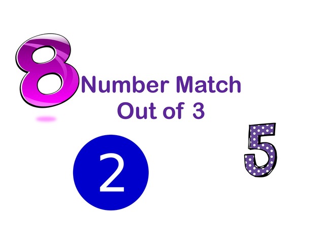 Number Match Out Of 3 Free Games online for kids in Nursery by Jennifer