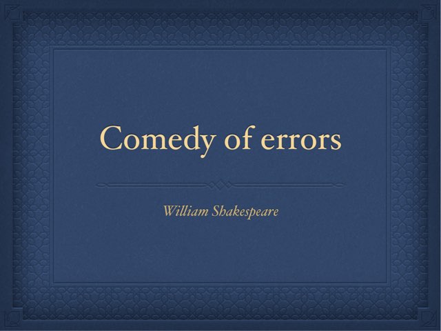 Comedy Of Errors Free Games online for kids in Nursery by Stefano Moroni