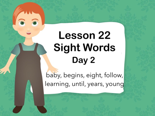 Lesson 22 Sight Words Day 2 Free Activities online for kids in 1st ...